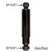 GAB85656 - Shock steel rubber bush close 17.96" open 26.48" | Macpek