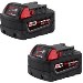 MIL48111852 - Ensemble 2 batteries m18 redlithium xc5.0 5amp | Macpek
