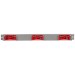 TRL15050R - Barre acier inox.16-1/2" 3 marq. rect. rouges del | Macpek