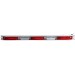TRL35740R - Barre aluminium 17" 3 marq. rect. rouges del | Macpek