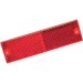 TRL98003R - Reflecteur rigide 1-1/4" x 4-3/8" rouge colle vis | Macpek